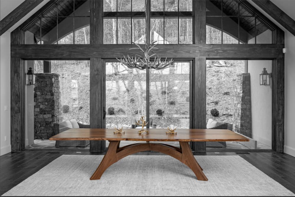 Timber Frame Base Table by Brian Boggs Chairmakers | Wescover Tables