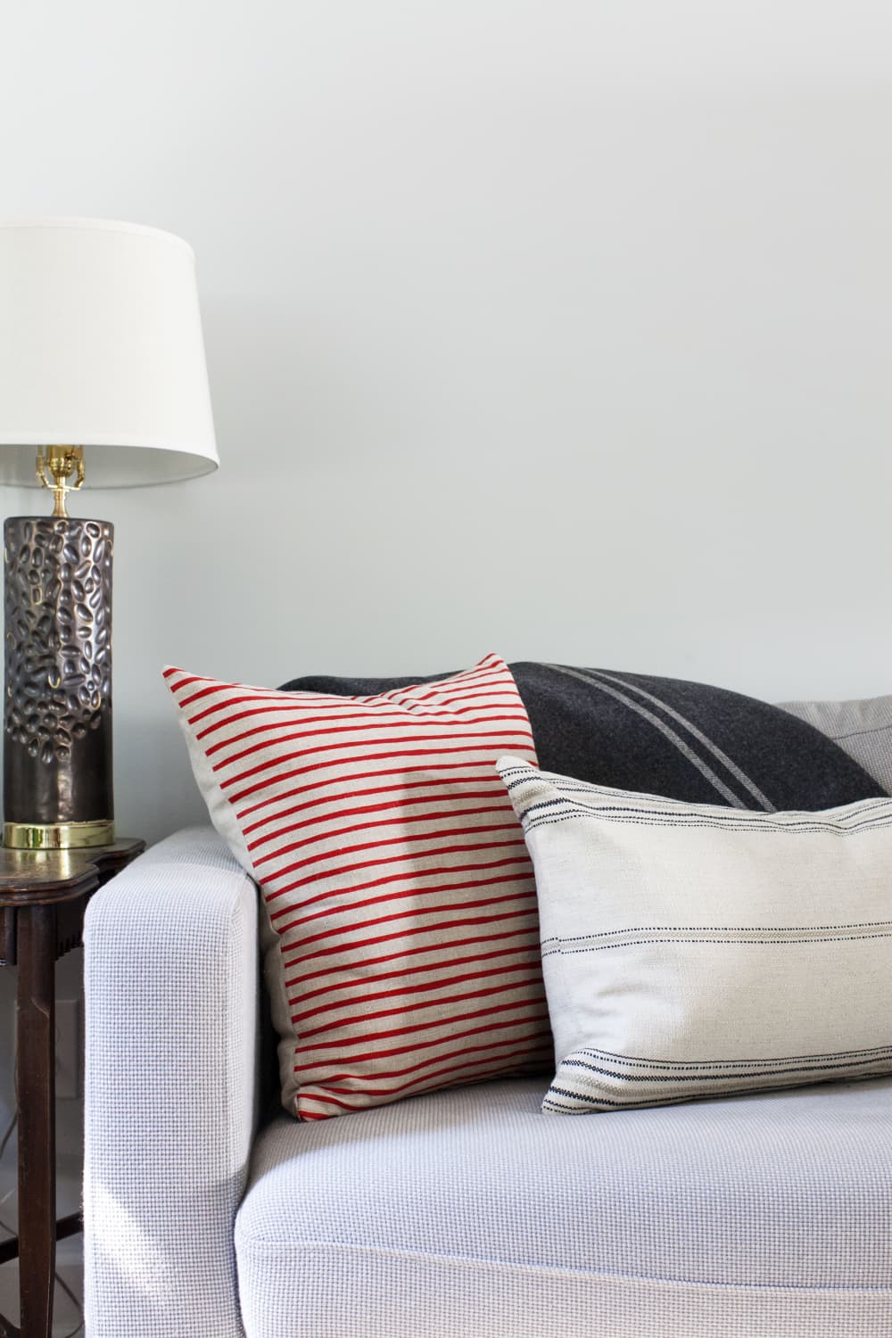 Red Stripe Pillow by Local Produce Design | Wescover Pillows