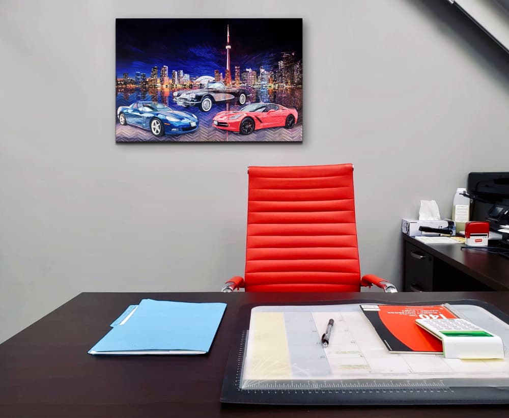 Untitled (Cars) - oil painting by Melissa Patel at Coliseum Auto Sales ...