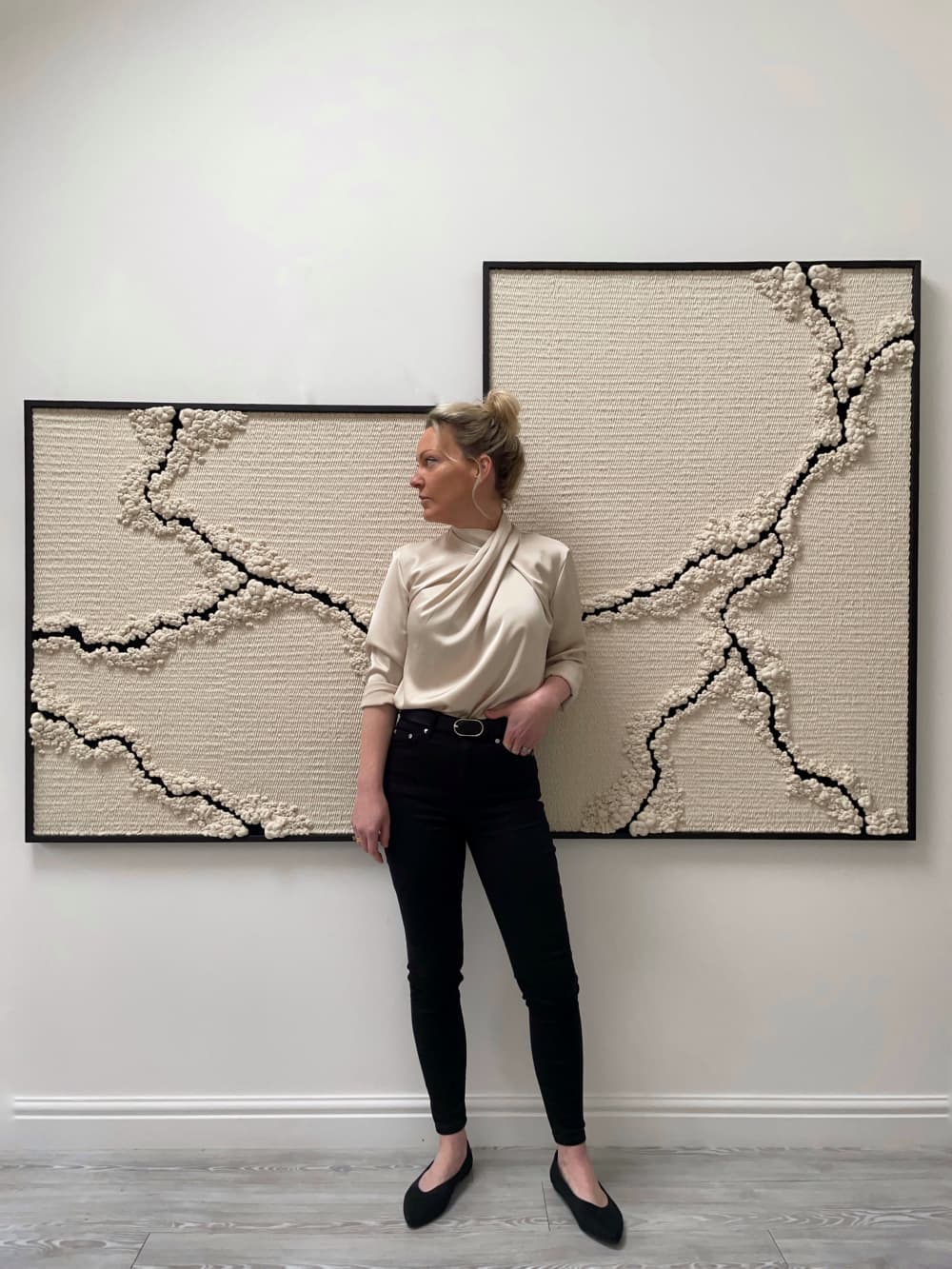 Woven wall art frame (Gorge 008 & Gorge 009) by Elle Collins | Wescover ...