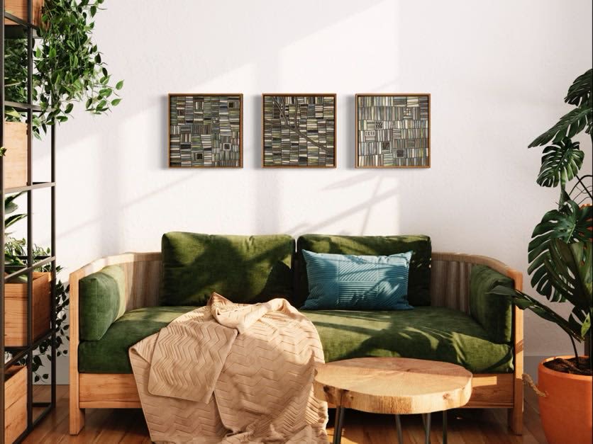 Ingression Tryptich Ceramic and Mosaic Wall Art by Clare and Romy ...