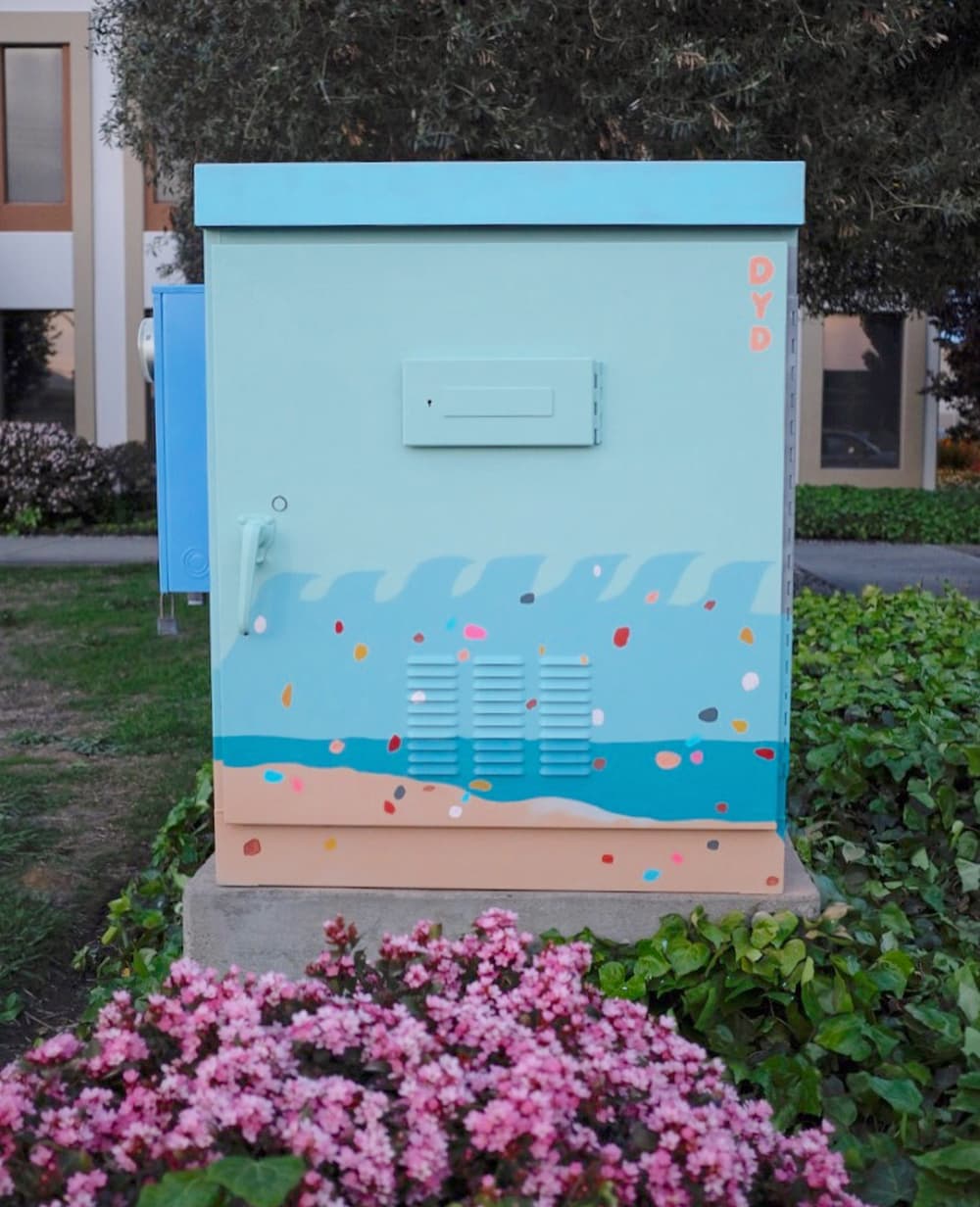 Utility Box Mural by Dyanna Dimick (DYD ART) | Wescover Street Murals