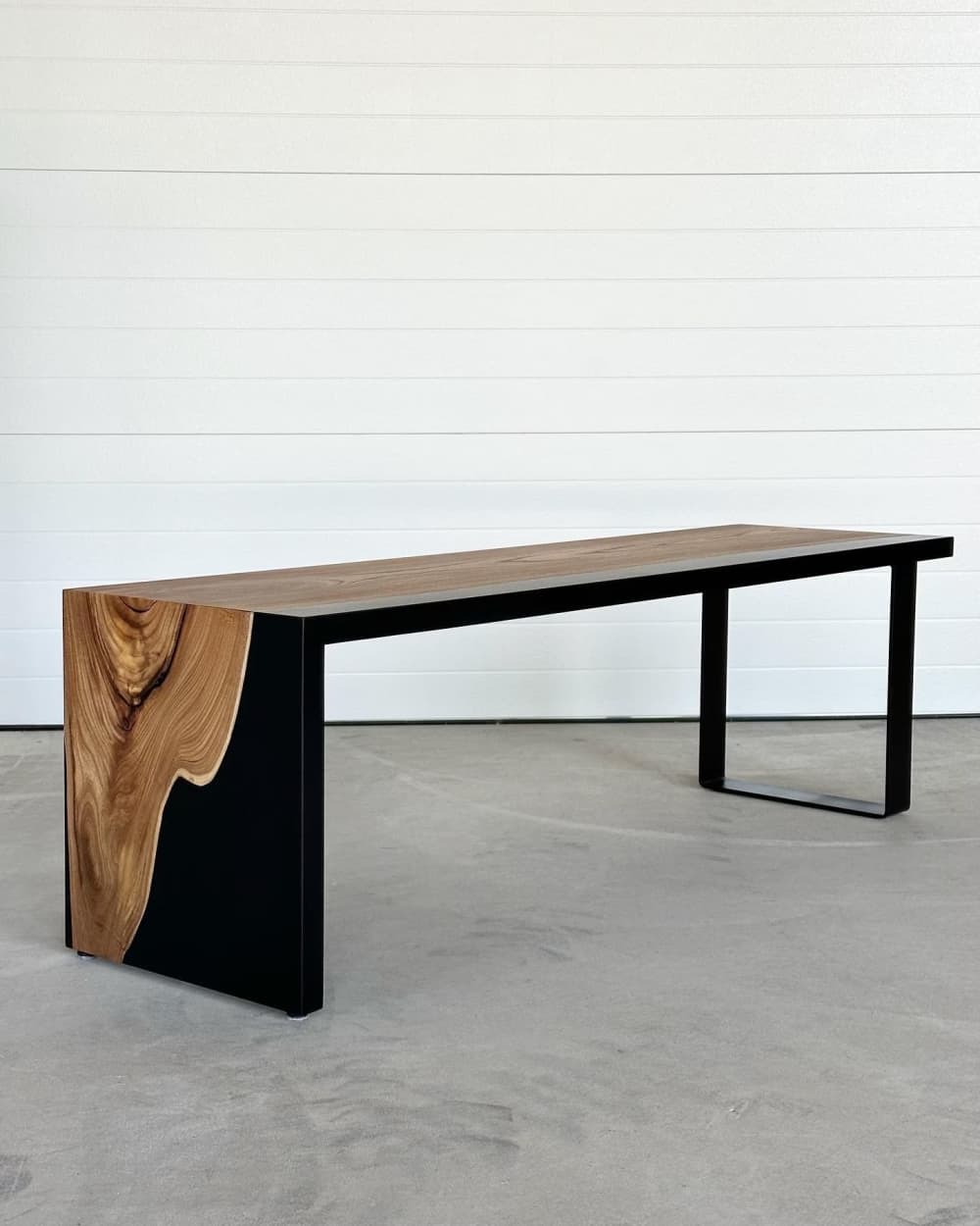 Elm Epoxy Waterfall Bench by TRH Furniture | Wescover Benches & Ottomans