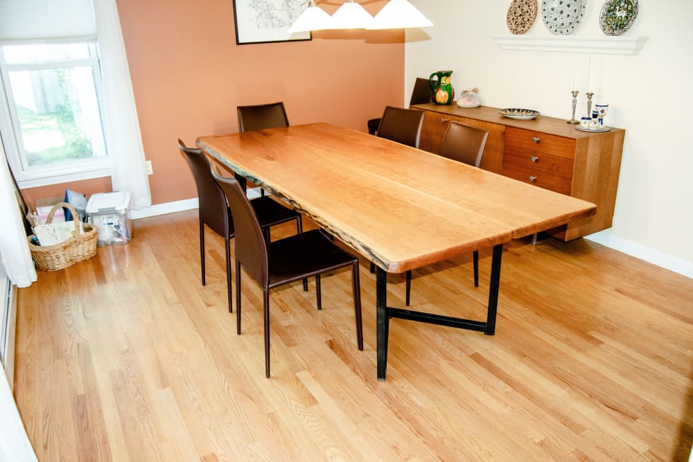 Custom refined-edge Cherry dining table. by Gill CC Woodworks ...