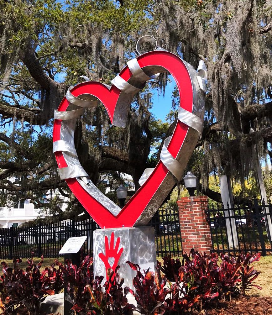 Heart of the Community by Gus Lina Art at Baranoff Park, Safety Harbor ...
