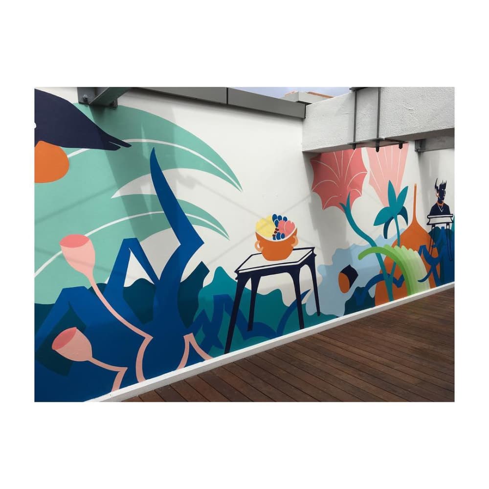 Mural (Plants) by Studio Dennis at WeWork, Sydney | Wescover Murals