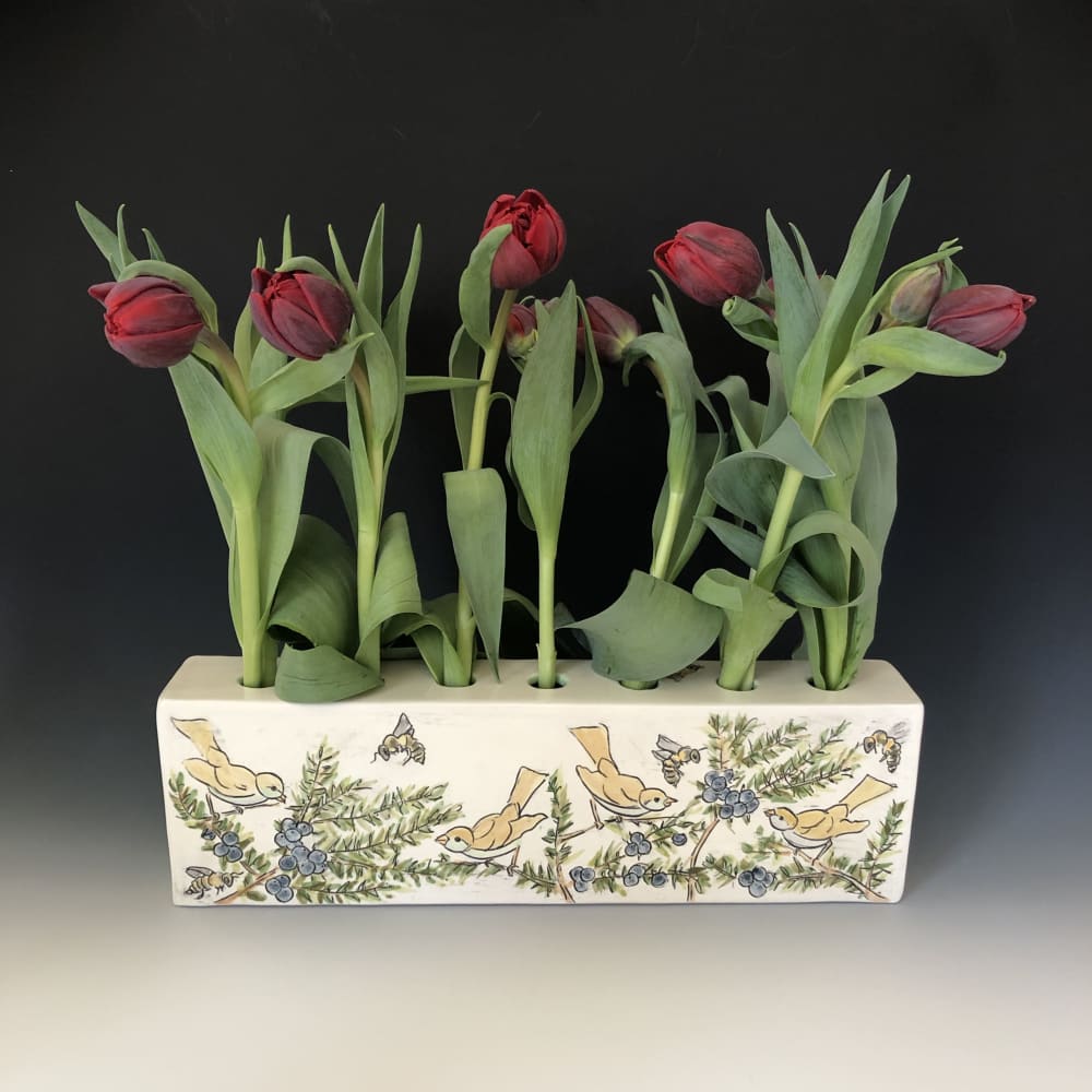 Vases & Flower Bricks by Marla Benton at Mahone Bay | Wescover Planters ...