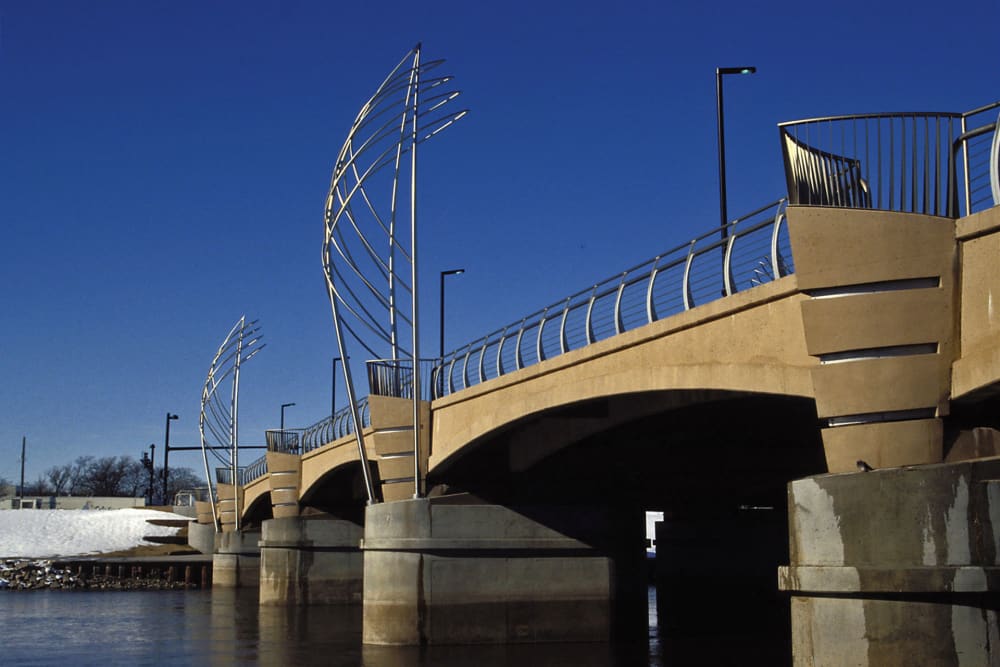 Lewis Street Bridge by Vicki Scuri SiteWorks at Lewis Street over the ...