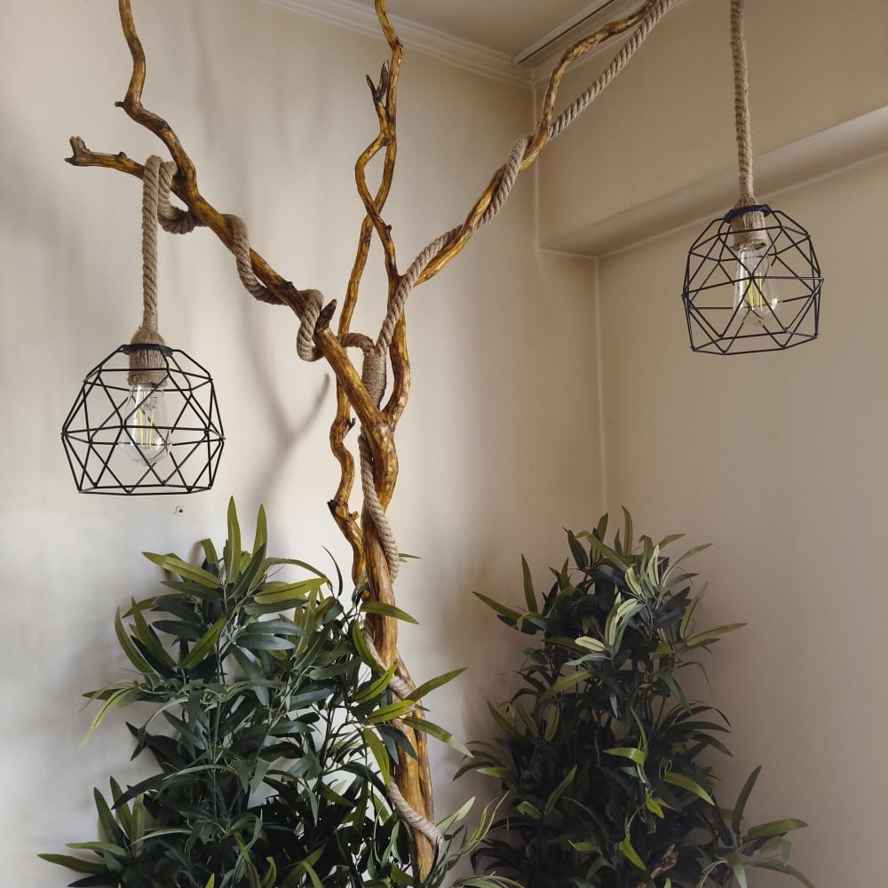 Rustic Rope Lighting/Industrial Hemp Rope LED Pendant Light by Magdyss ...