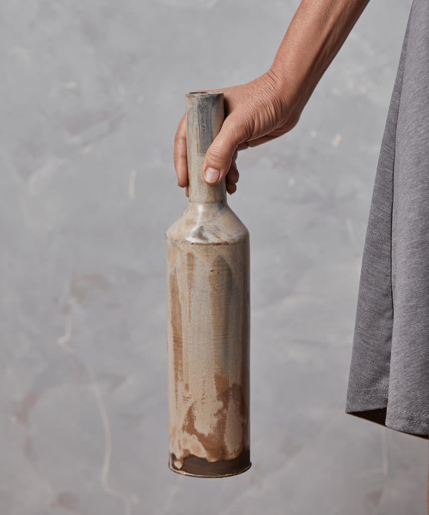 Textured Ceramic Vessel by ShellyClayspot | Wescover Planters & Vases