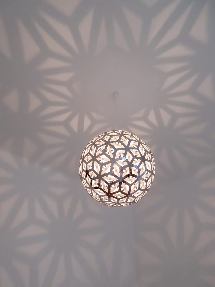 Lattice Light Ball 70 Chrome by ADAMLAMP | Wescover Pendants