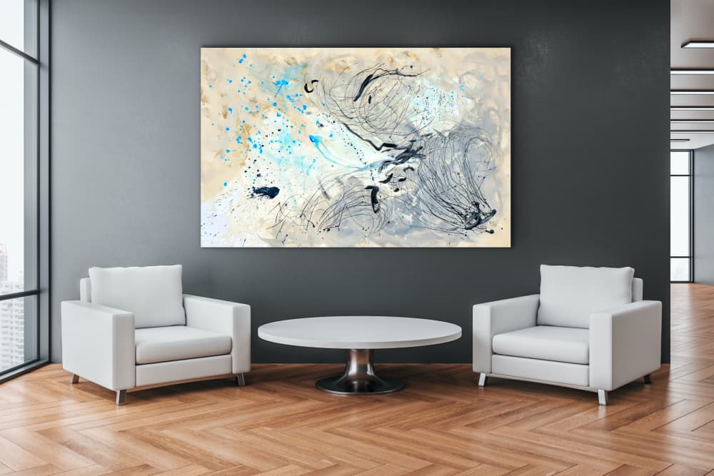 Tranquility | 42x64 | Large Abstract Wall Art by Jacob von Sternberg Large Abstracts | Wescover ...