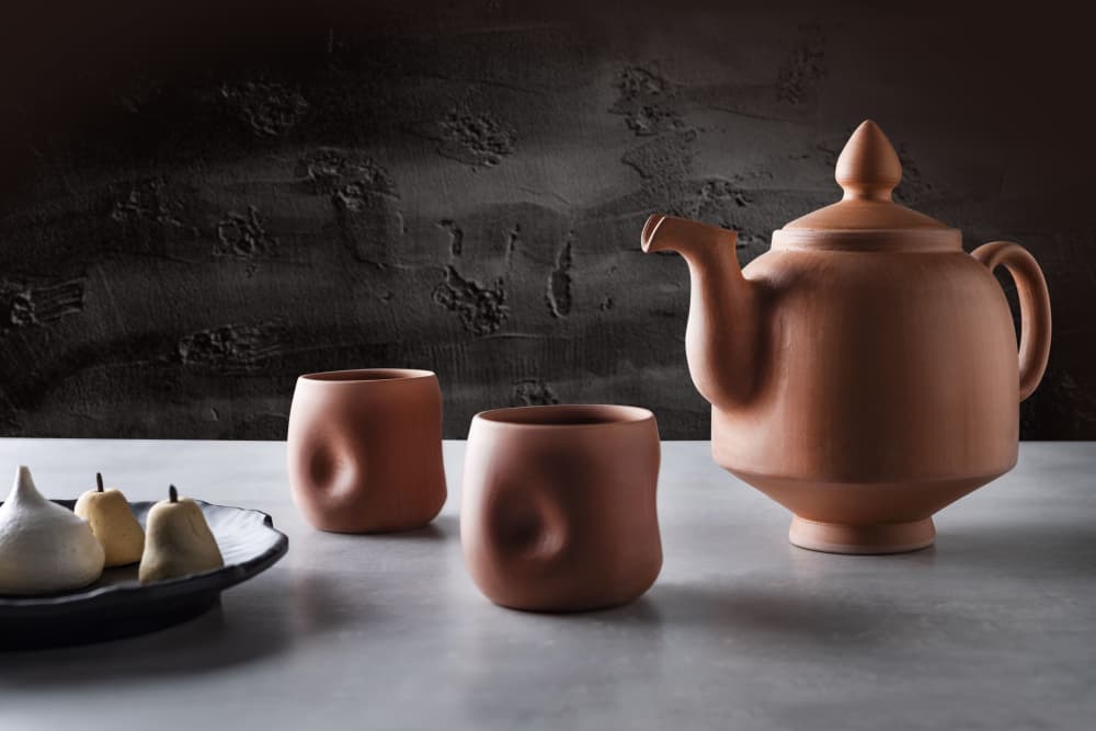 Ceramic Teapot Set with Cups by Halohope Design | Wescover Serveware