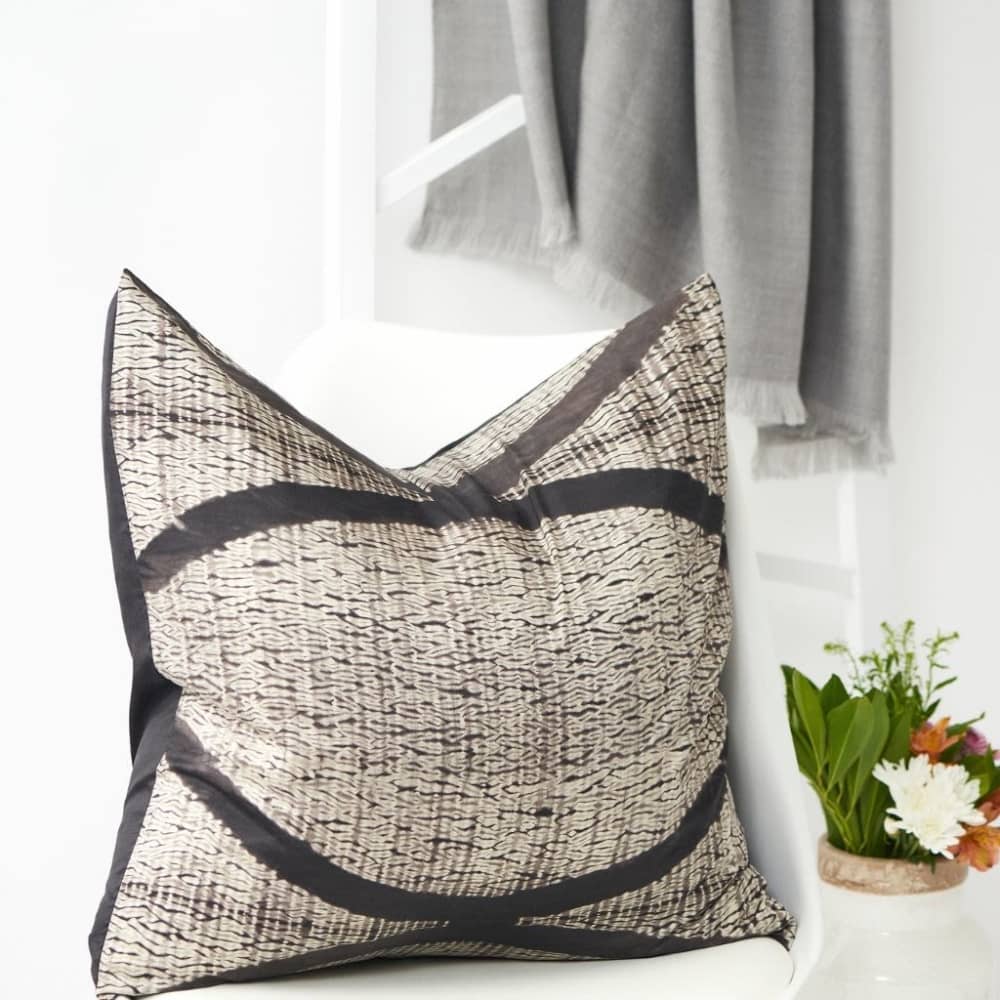 Arc Black Silk Pillow by Studio Variously | Wescover Pillows