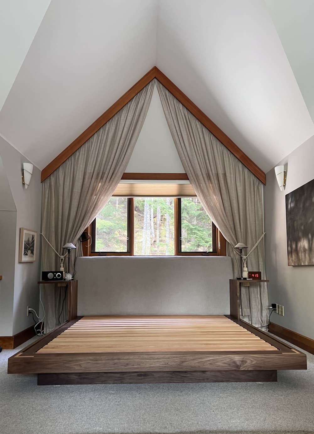 custom walnut bed by In Element Designs | Wescover Beds & Bedroom