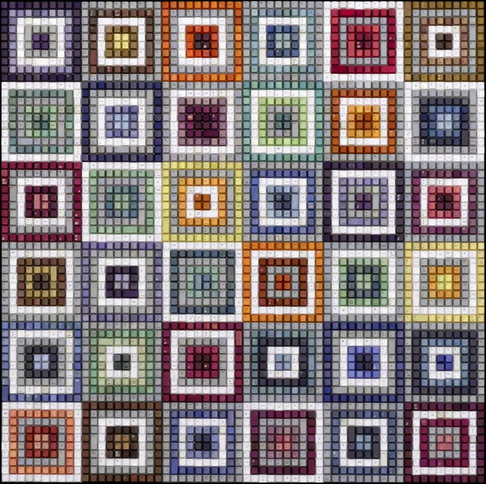 Daily Breaths (Square) by Erik Jensen Art at ArtLifting, Boston | Wescover Mixed Media