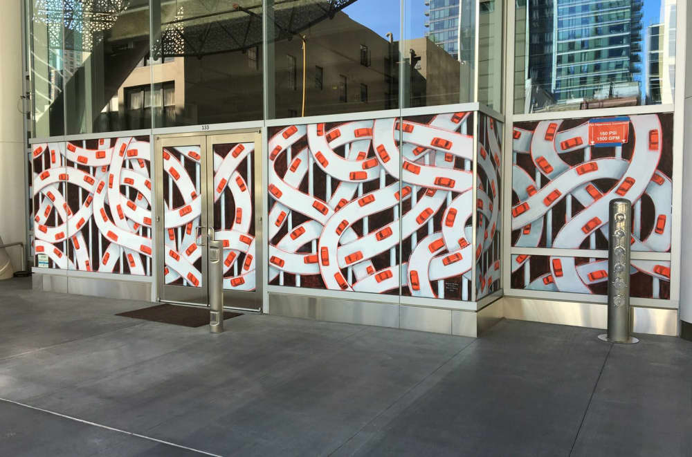 Transit Center Mural by Michael Kerbow at Salesforce Transit Center ...