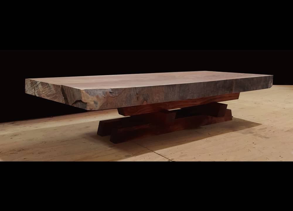 Oregon Black Walnut Coffee Table, Ceremonial Tea Table by SjK Design ...