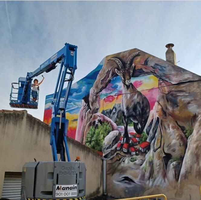 The goat of the Ports by LaRa Gombau | Wescover Murals