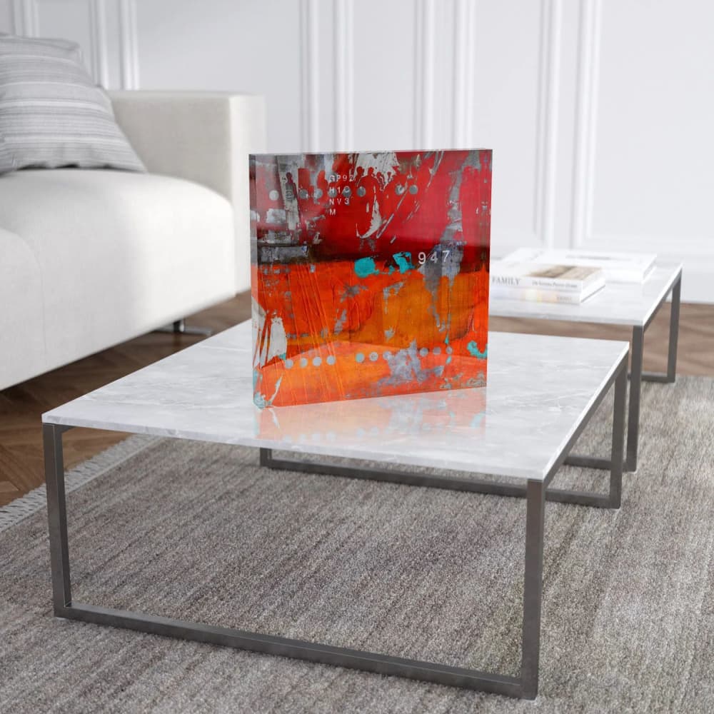 URBAN CROWD Acrylic Prism Art Object by Sven Pfrommer | Wescover Sculptures