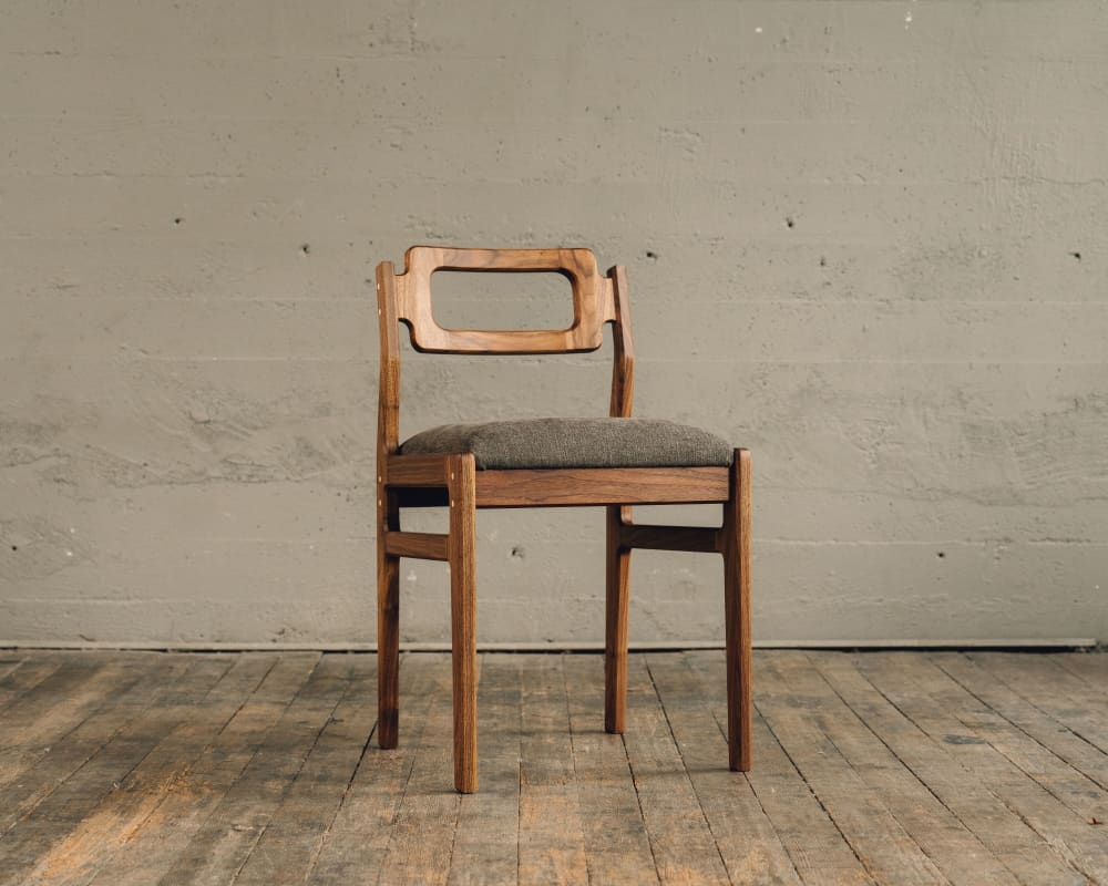 Modern Walnut Chair by Don Luttmer | Wescover Chairs