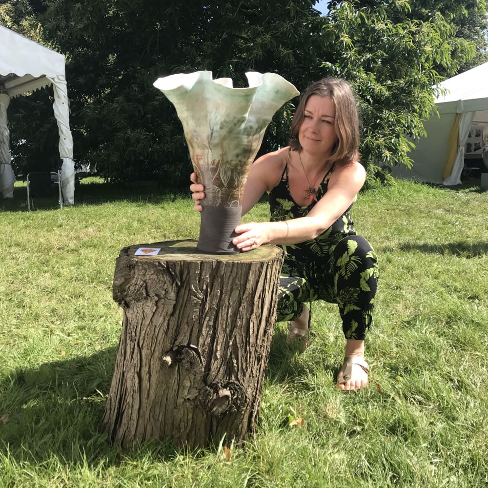 Large Tree Vase 'Cresente Abore' by Sonya Ceramic Art at Waterperry ...