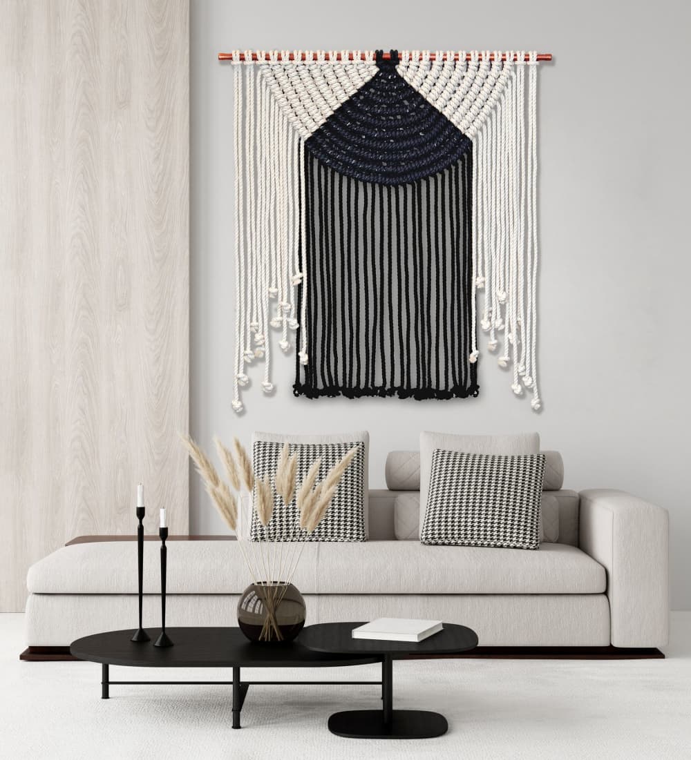 Eclipse - Minimalist Fiber Art Wall Decor by Zora Studio | Wescover ...