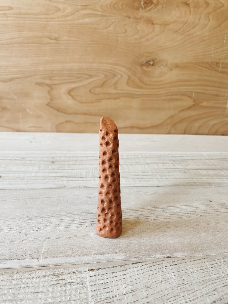 Red Clay Ring Cone by Bridget Dorr | Wescover Storage