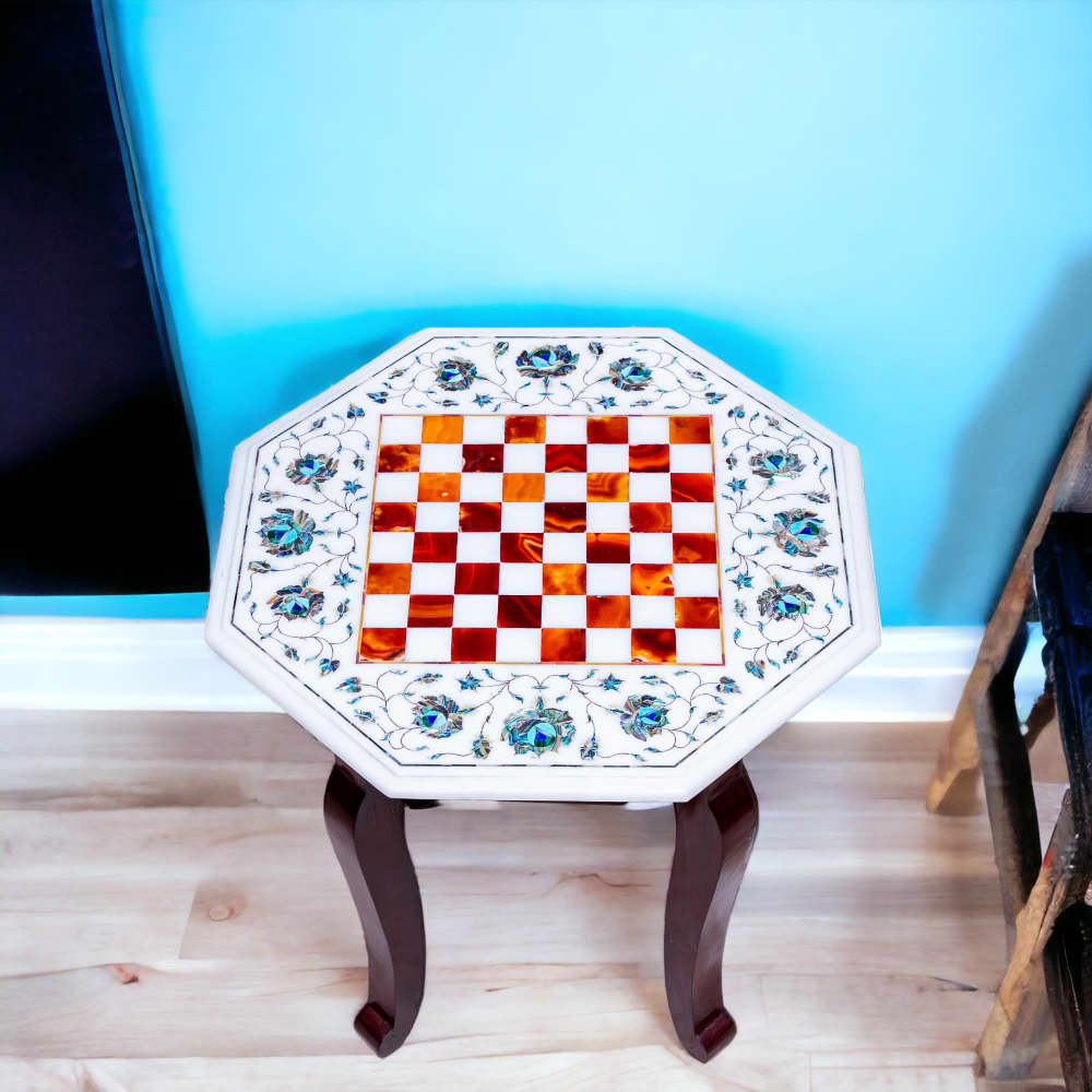 Handmade chess table, Marble chess table, Luxury chess table by ...