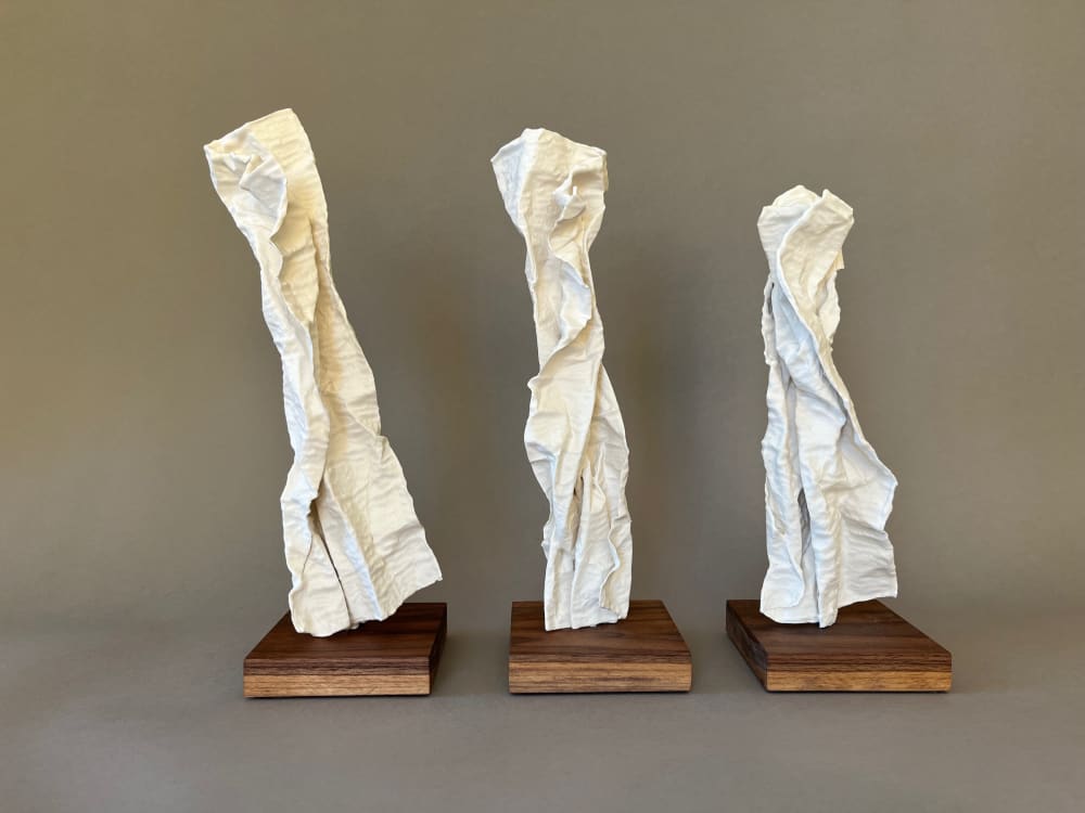 Leaning In - Small Plaster Sculptures by Lutz Hornischer - Sculptures ...