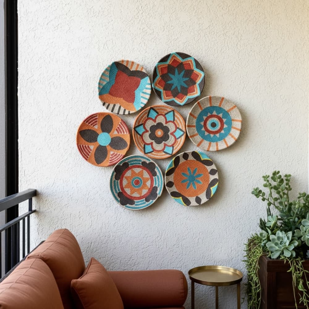 Set of 7 Personalized African Wall Plates by Sarmal Design | Wescover ...