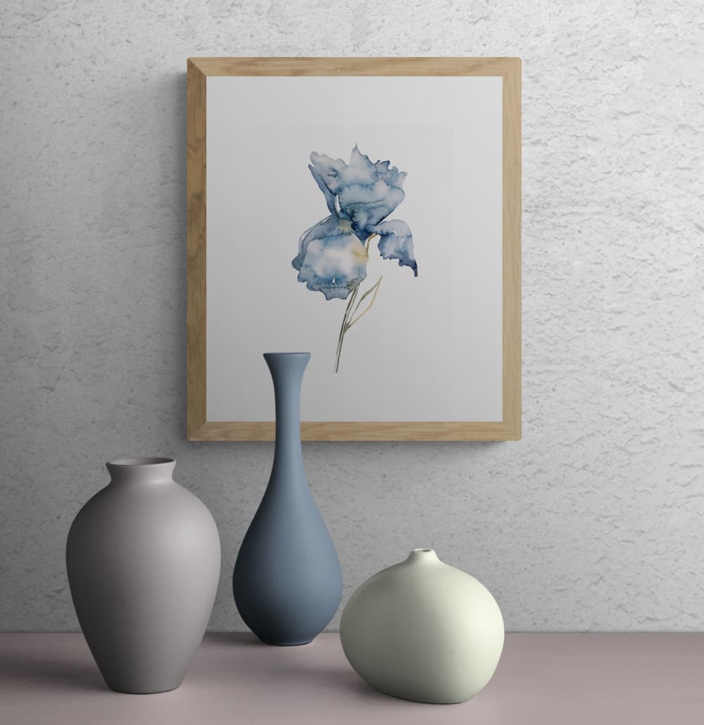 Iris No. 181 : Original Watercolor Painting by Elizabeth Becker ...