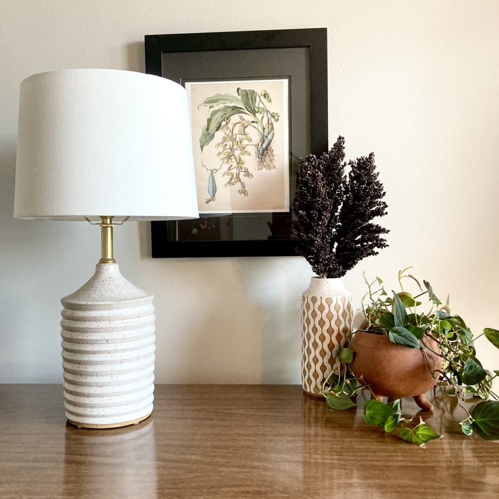 Threaded Table Lamp by Megan Sauve Ceramics | Wescover Lamps