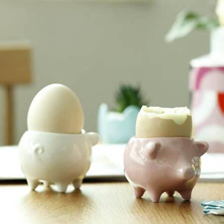 Bacon n' Eggs Pig Eggcups by Maia Ming Designs | Wescover Dinnerware