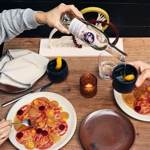 Ink dimple tumbler by Erin Hupp Ceramics at Flour + Water, San ...