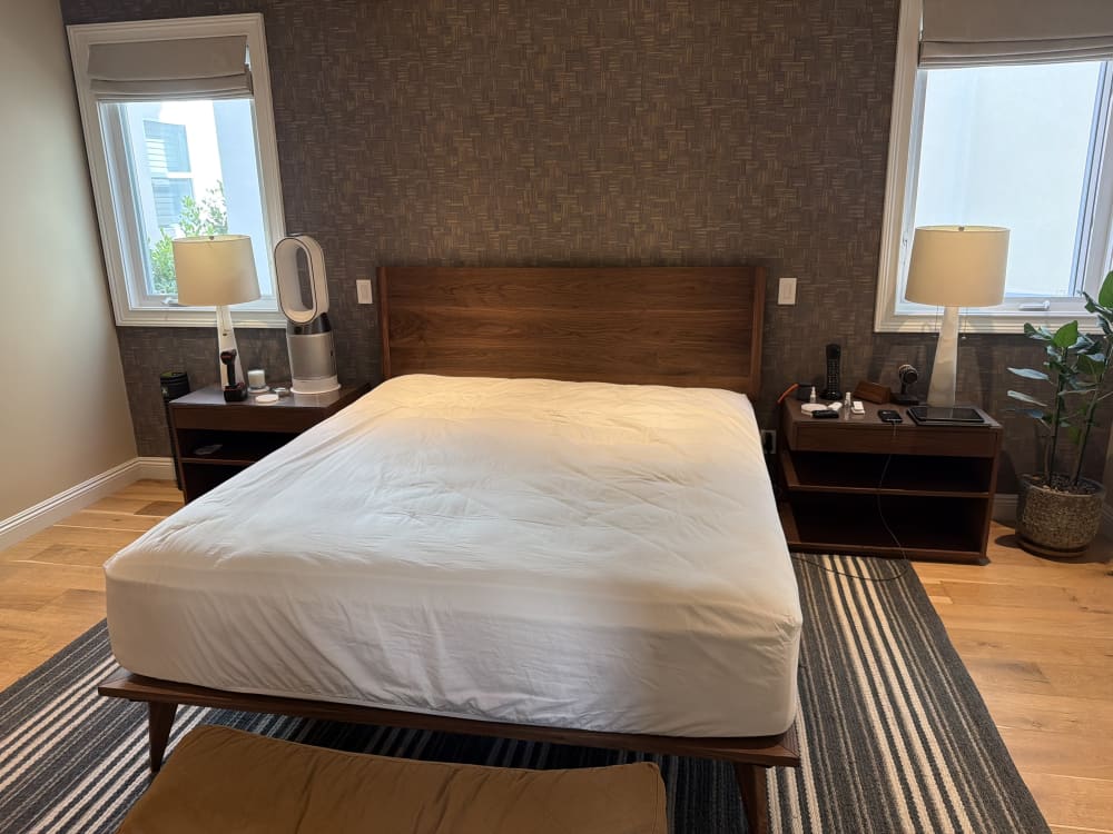 Solid Wood Platform Bed – Mid-Century Modern Wood Bed Frame by Marco ...