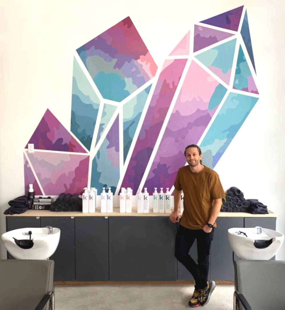 Gem House Salon Mural by Matthew Mahler | Wescover Murals
