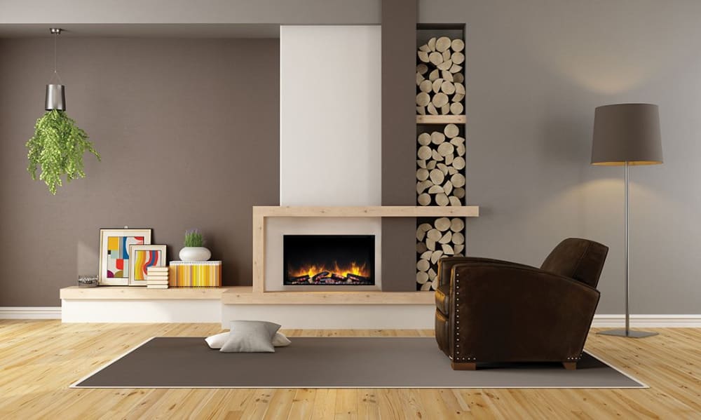 E-FX Slim Line 750S Electric Fireplace by European Home | Wescover ...