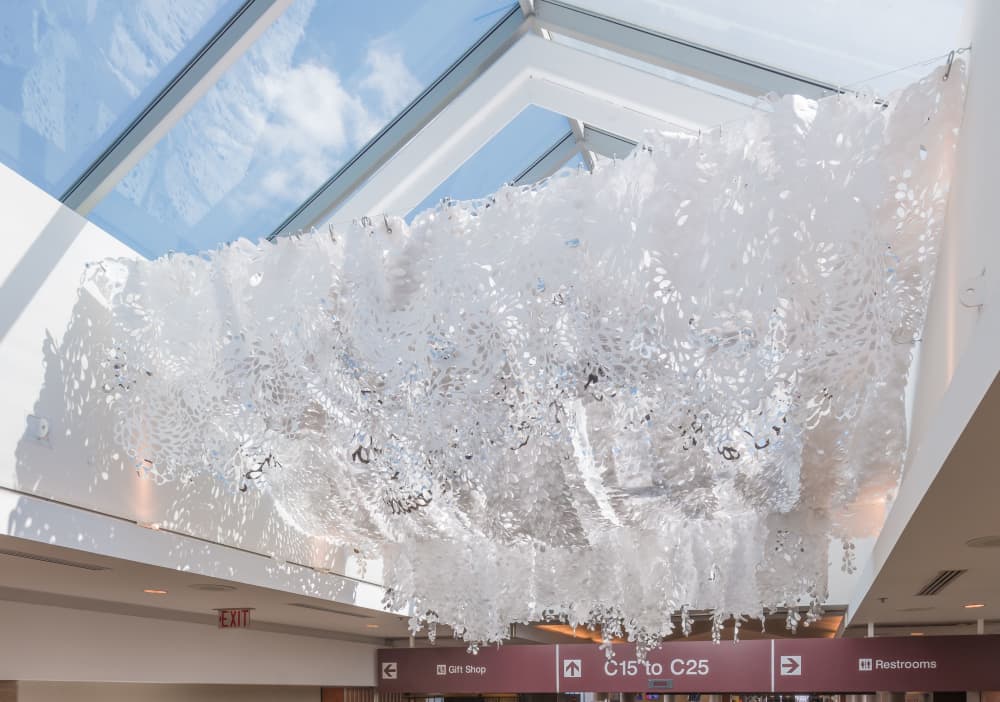 'Vortices', hand cut tyvek by Allison Svoboda at Nashville ...