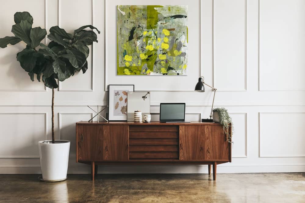 "Green Pollen" Original Painting by Jessalin Beutler | Wescover Paintings