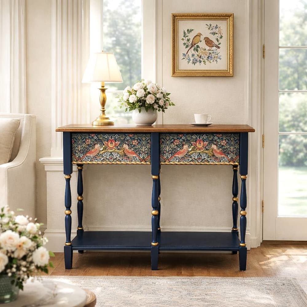 Statement Console Table Inspired by English Cottage Style by Birds and ...