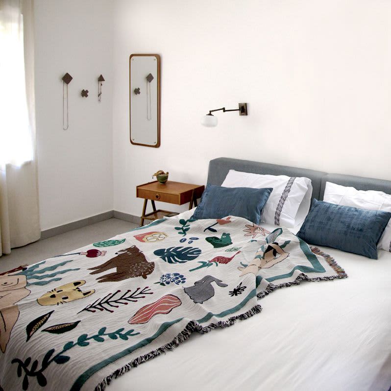 GENESIS - Woven Throw Blanket- Day 6 by Studio NAMA | Wescover Linens ...