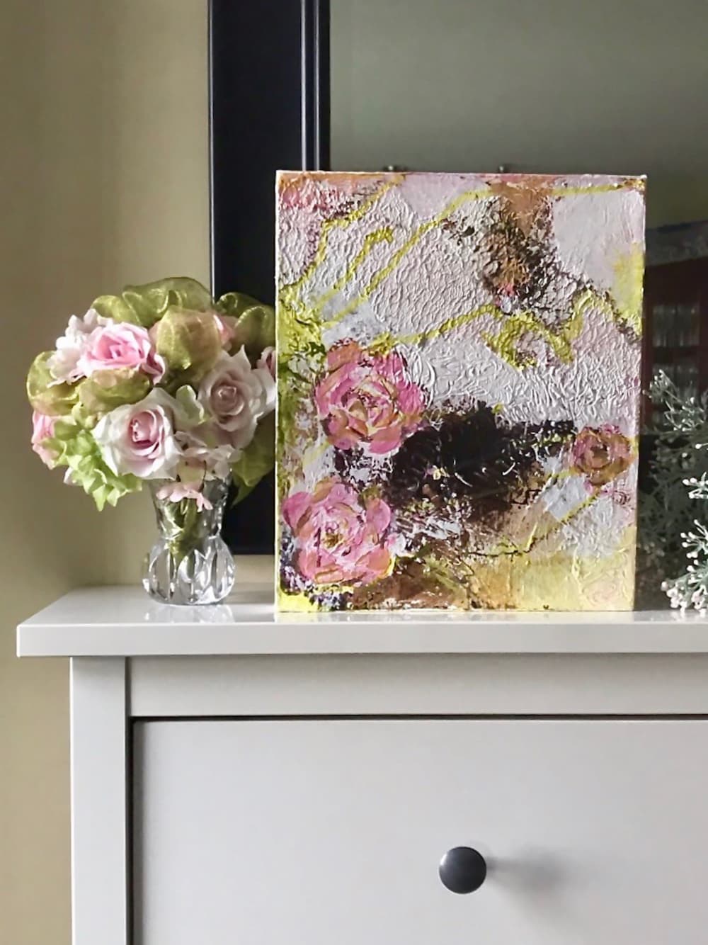 Vines 1 Semi Abstract by Connie O’Connor | Wescover Mixed Media