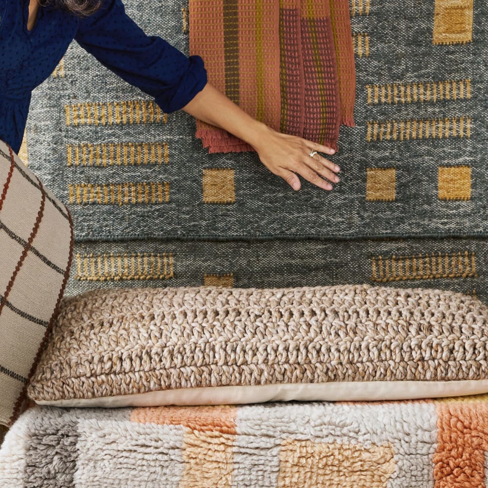 Ash Handwoven Cotton Jute Rug by Studio Variously | Wescover Rugs