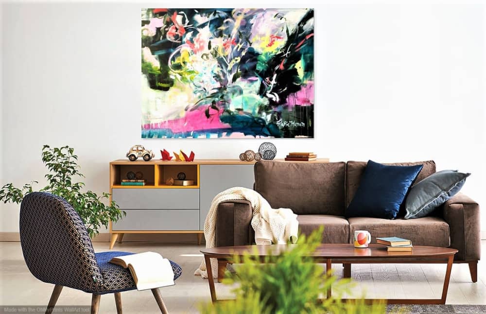 Tropical Garden Painting - Original artwork by Marie Manon by Marie ...