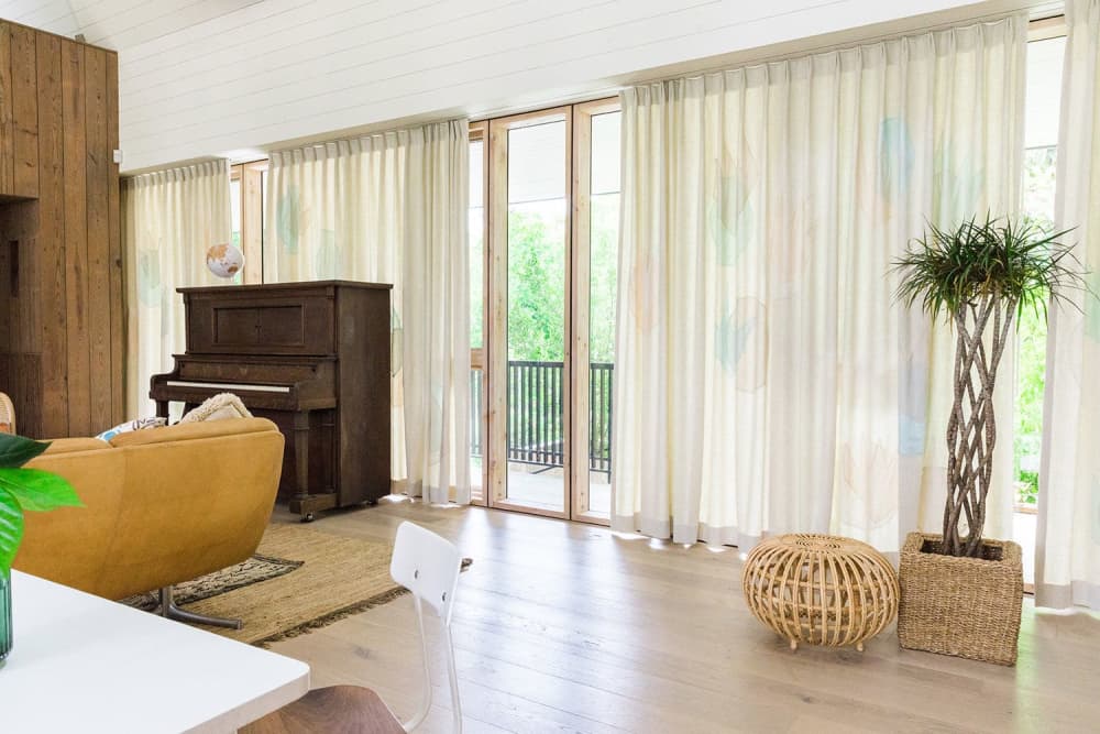 Hand appliquéd drapery by Paige Russell, ELOI | Wescover Curtains & Drapes