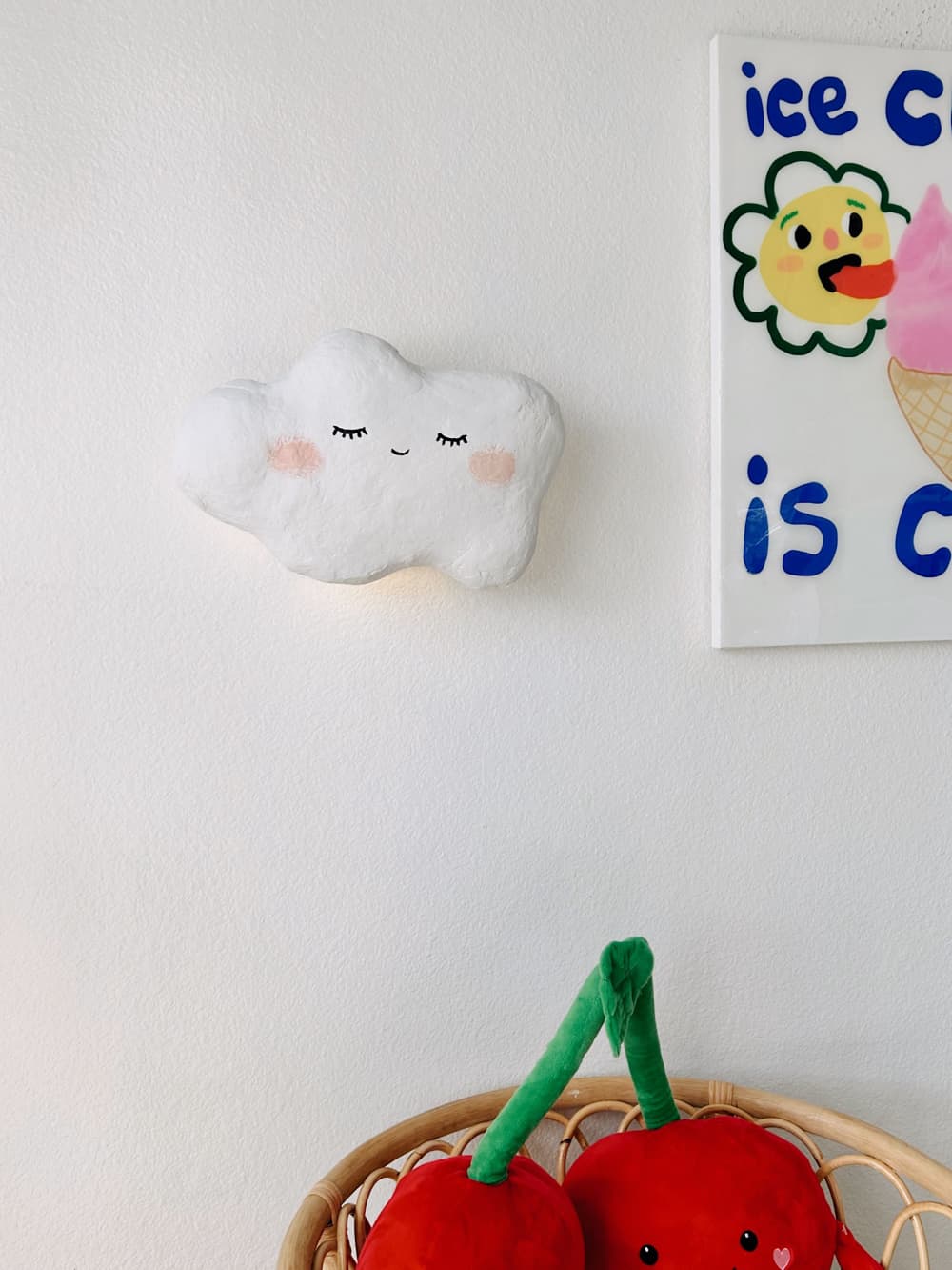 Plaster Cloud Sconce for Nursery and Kids Room by Mahina Studio Arts ...