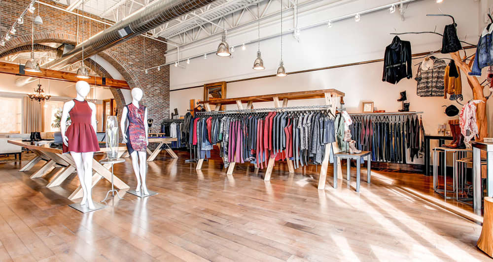 Custom Boutique Retail Clothing Racks by Where Wood Meets Steel at A ...