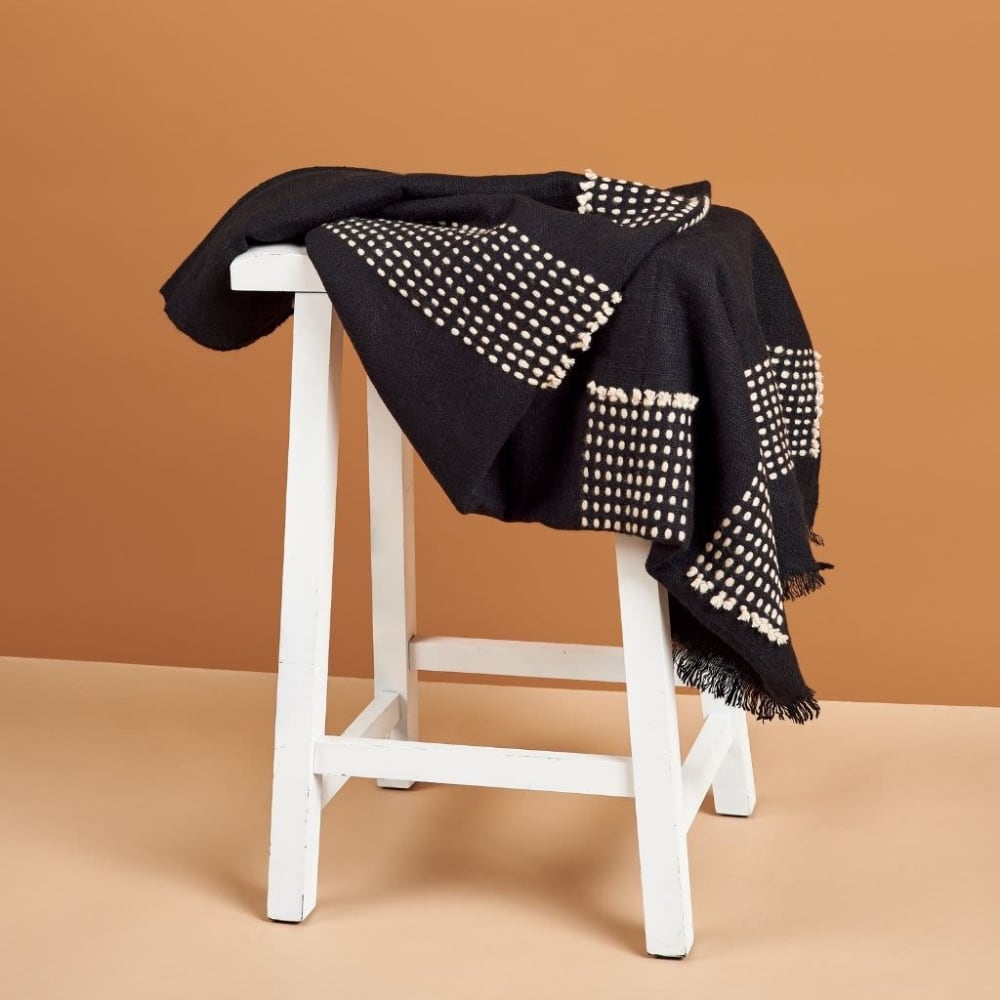 Walnut Black Yak Throw by Studio Variously | Wescover Linens & Bedding