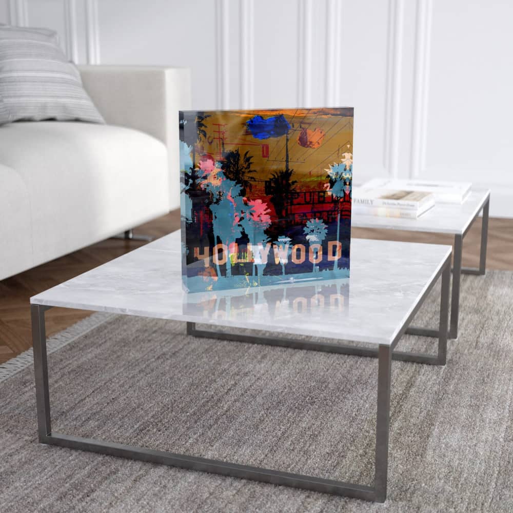 LA XIII Acrylic Prism Art Object by Sven Pfrommer | Wescover Prints